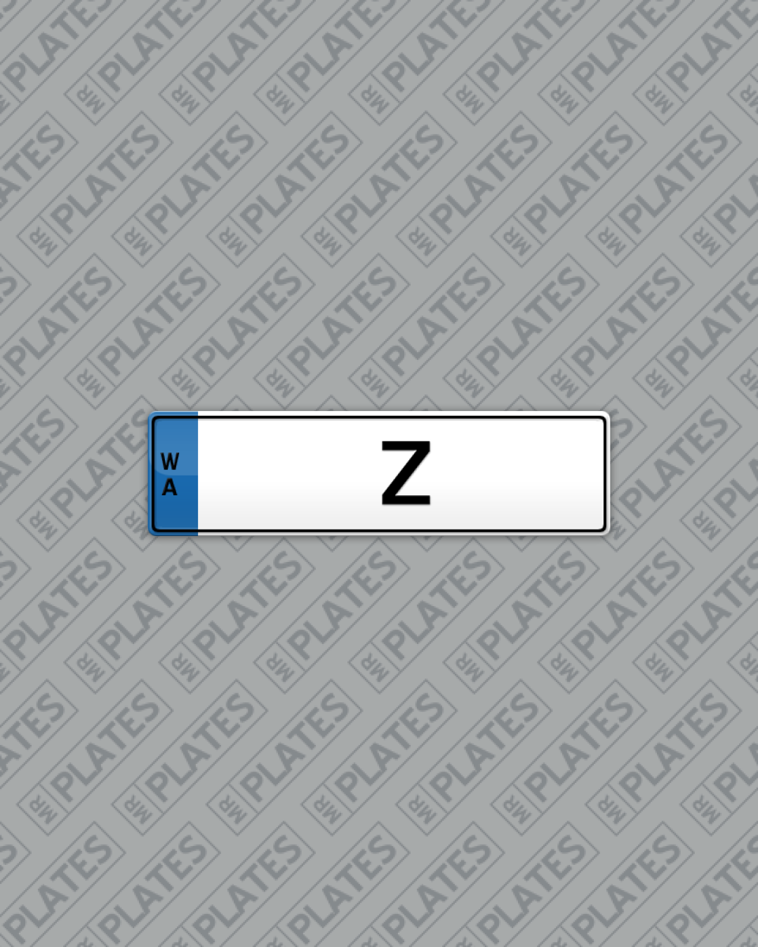 Z Number Plates For Sale, WA - MrPlates