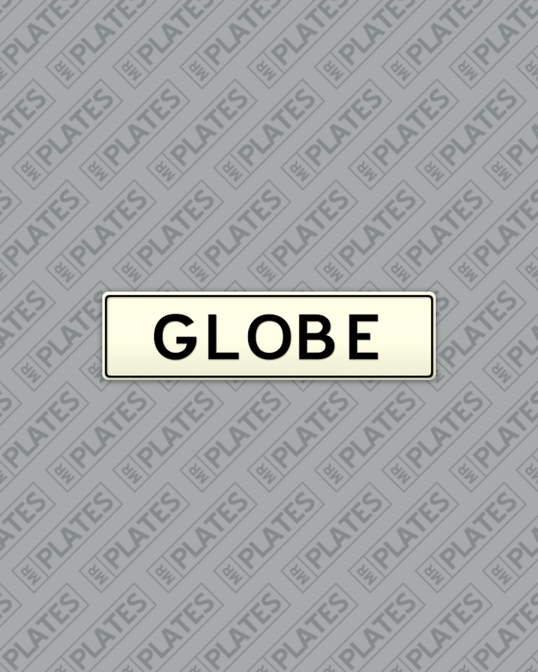 GLOBE Number Plates For Sale - MrPlates