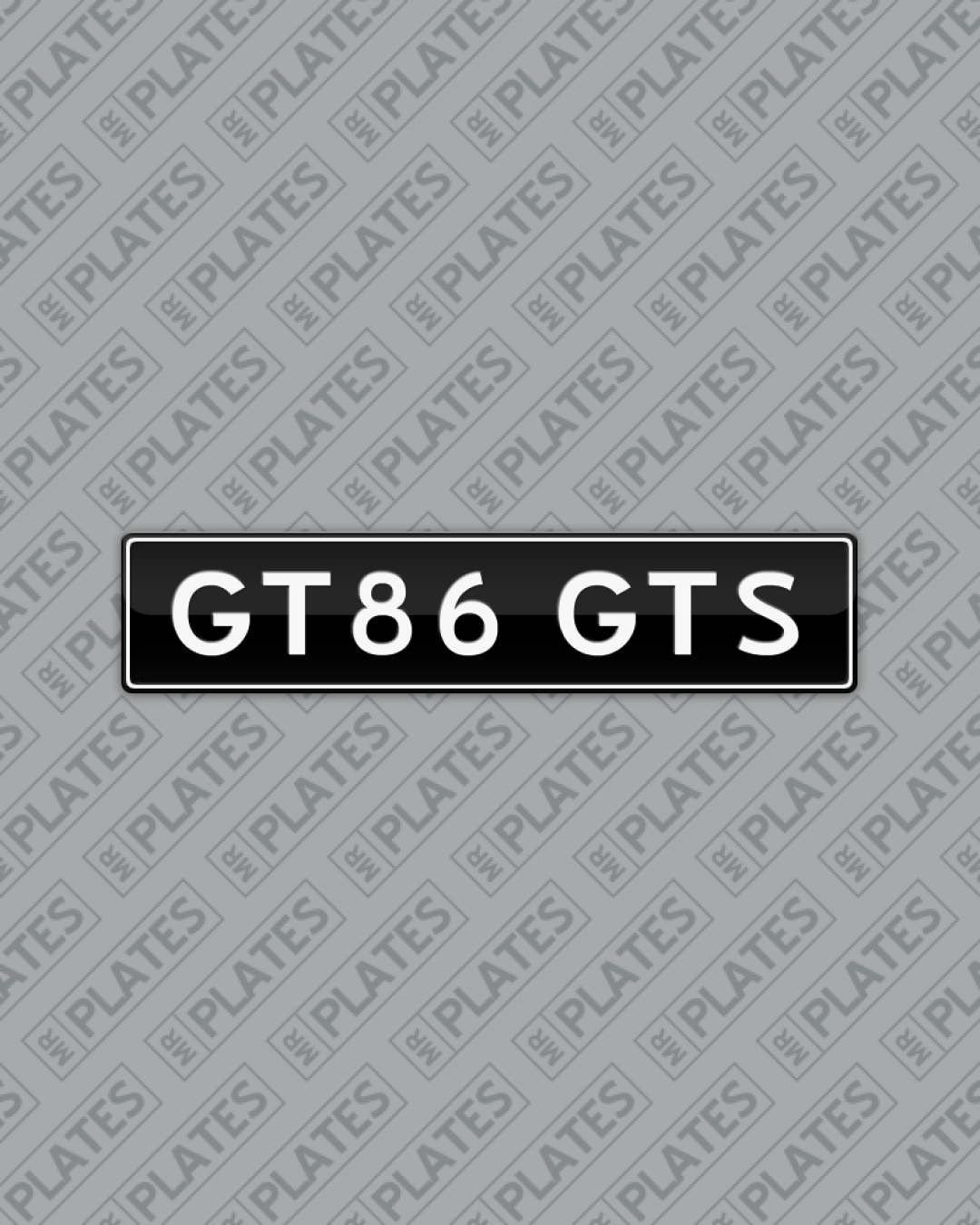 GT86 GTS Number Plates For Sale, WA - MrPlates
