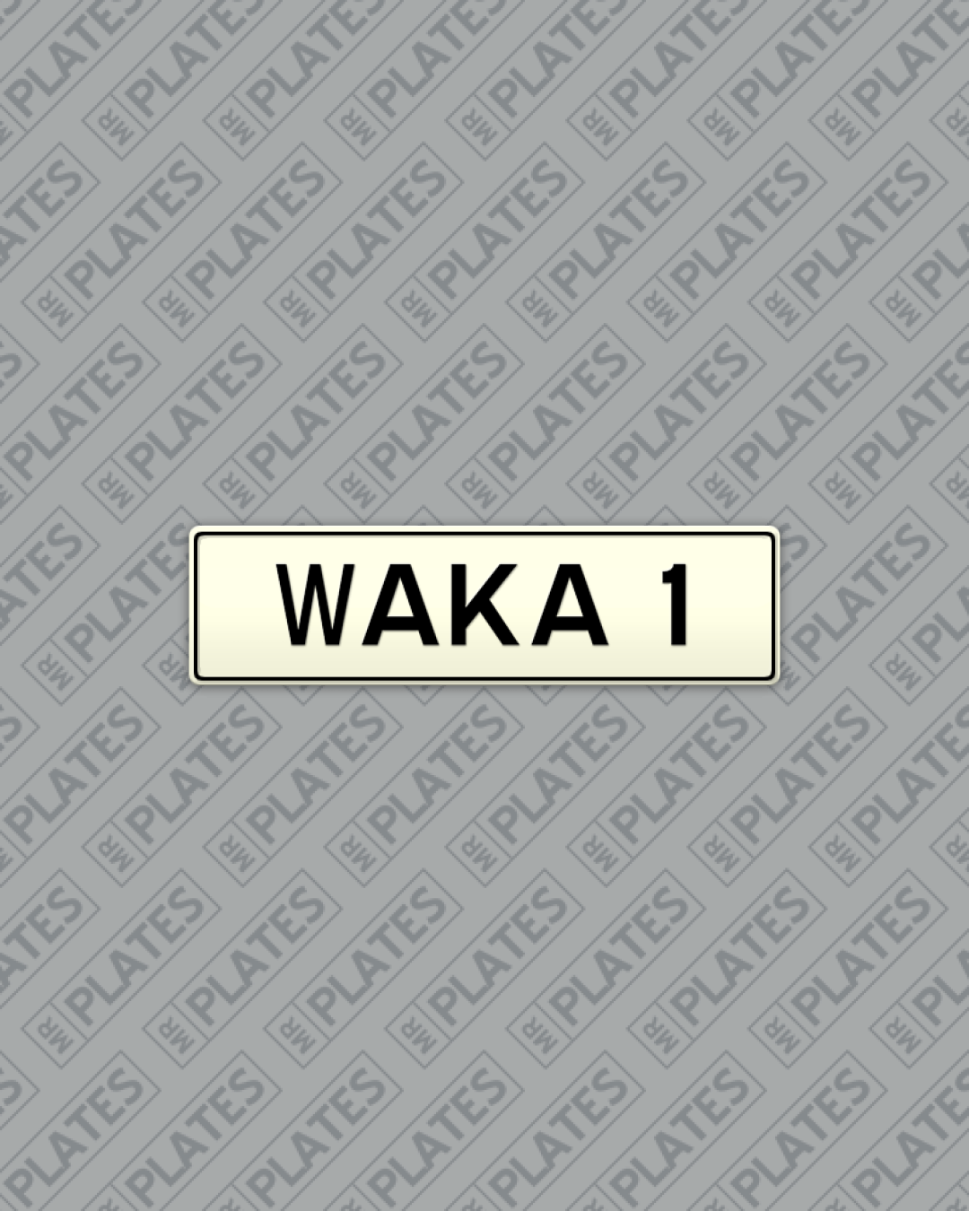 WAKA 1 (Car 1) Number Plates For Sale - MrPlates