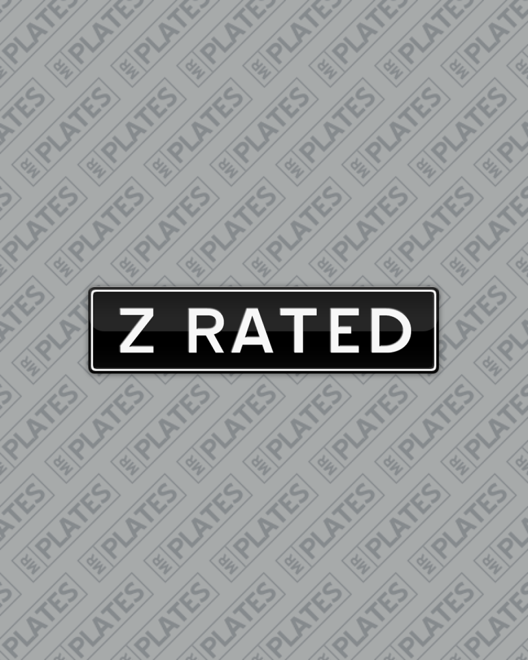 Z RATED Number Plates For Sale, WA - MrPlates