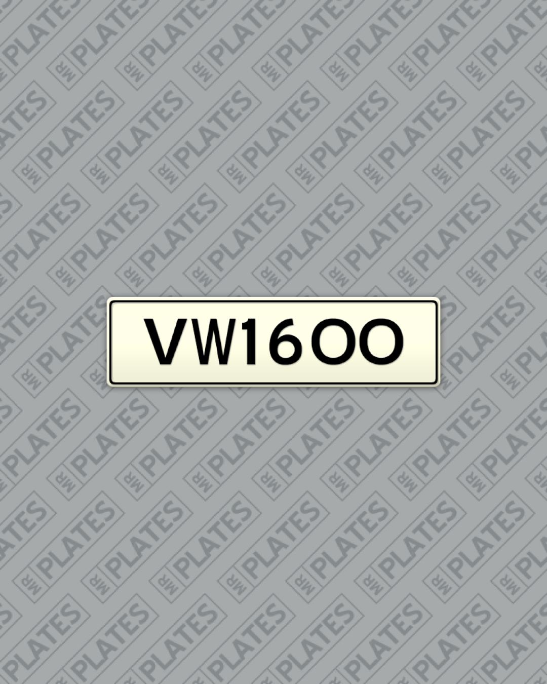 VW16OO (VOLKSWAGEN 1600) Number Plates For Sale - MrPlates