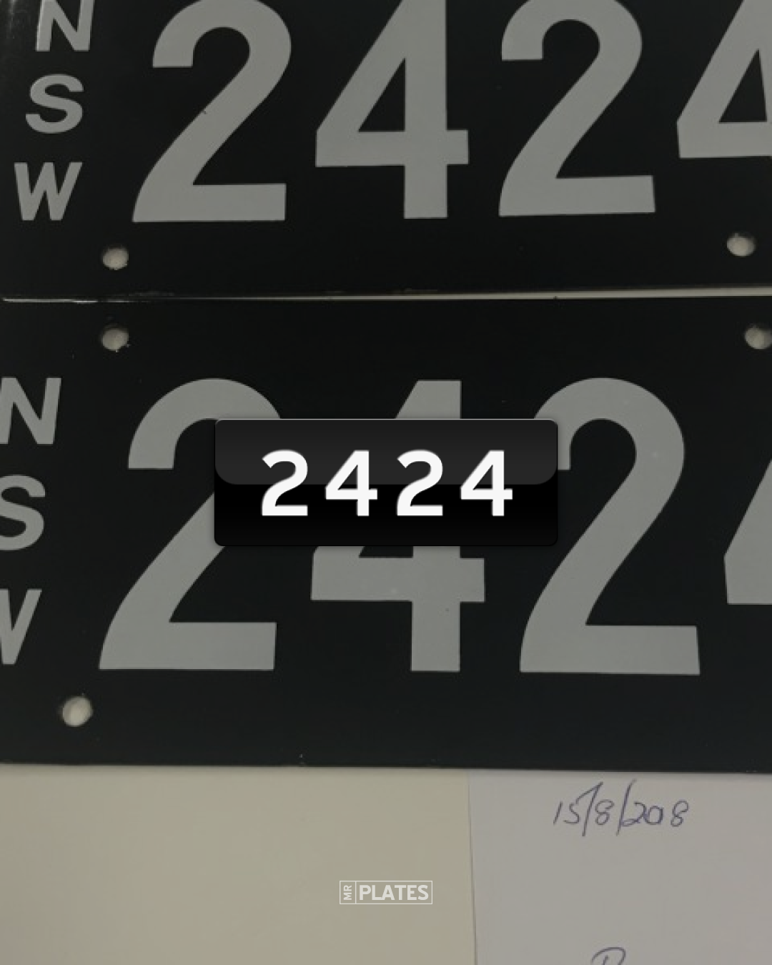 2424 (Great Heritage Plate) Number Plates For Sale, NSW - MrPlates