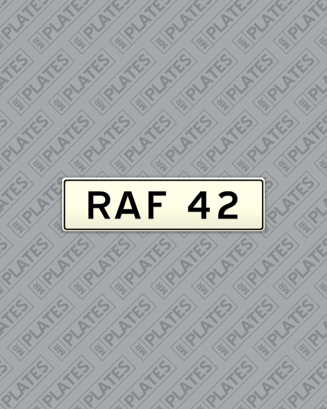 RAF 42 Number Plates For Sale, QLD - MrPlates