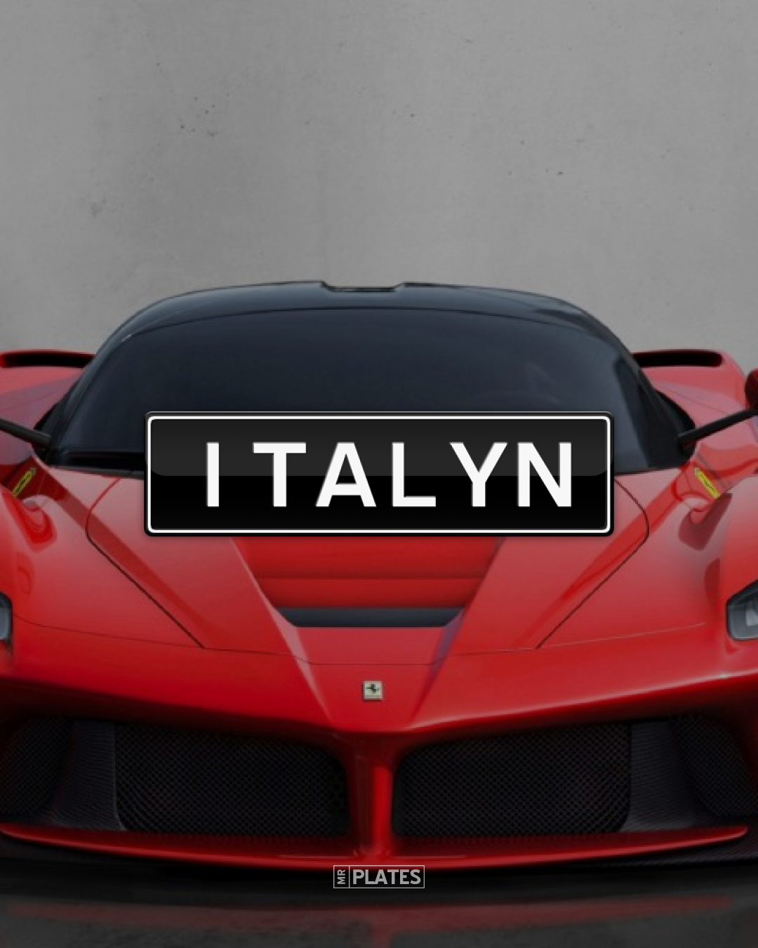 ITALYN (Italian) Number Plates For Sale, VIC - MrPlates