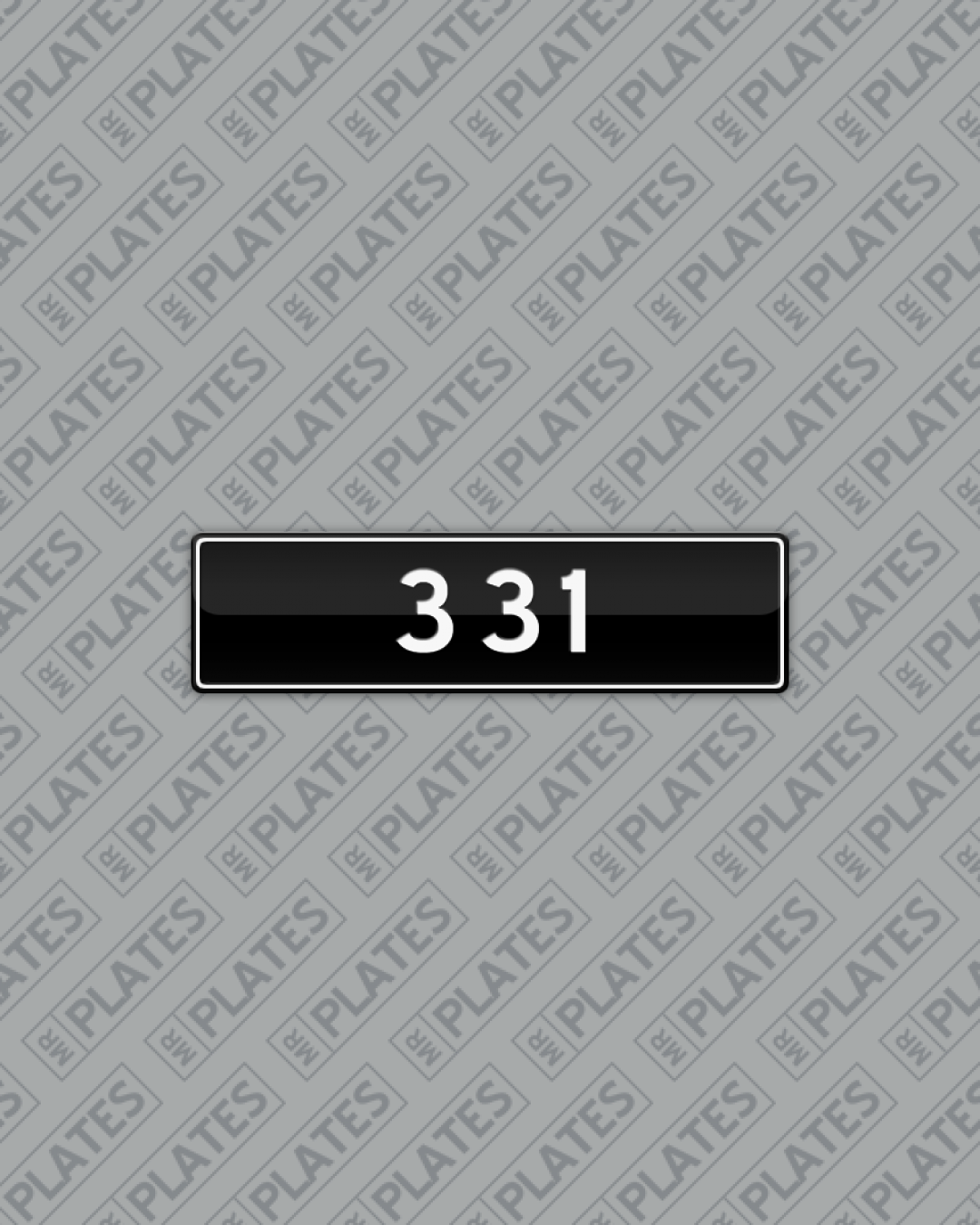 331 Number Plates For Sale, TAS - MrPlates
