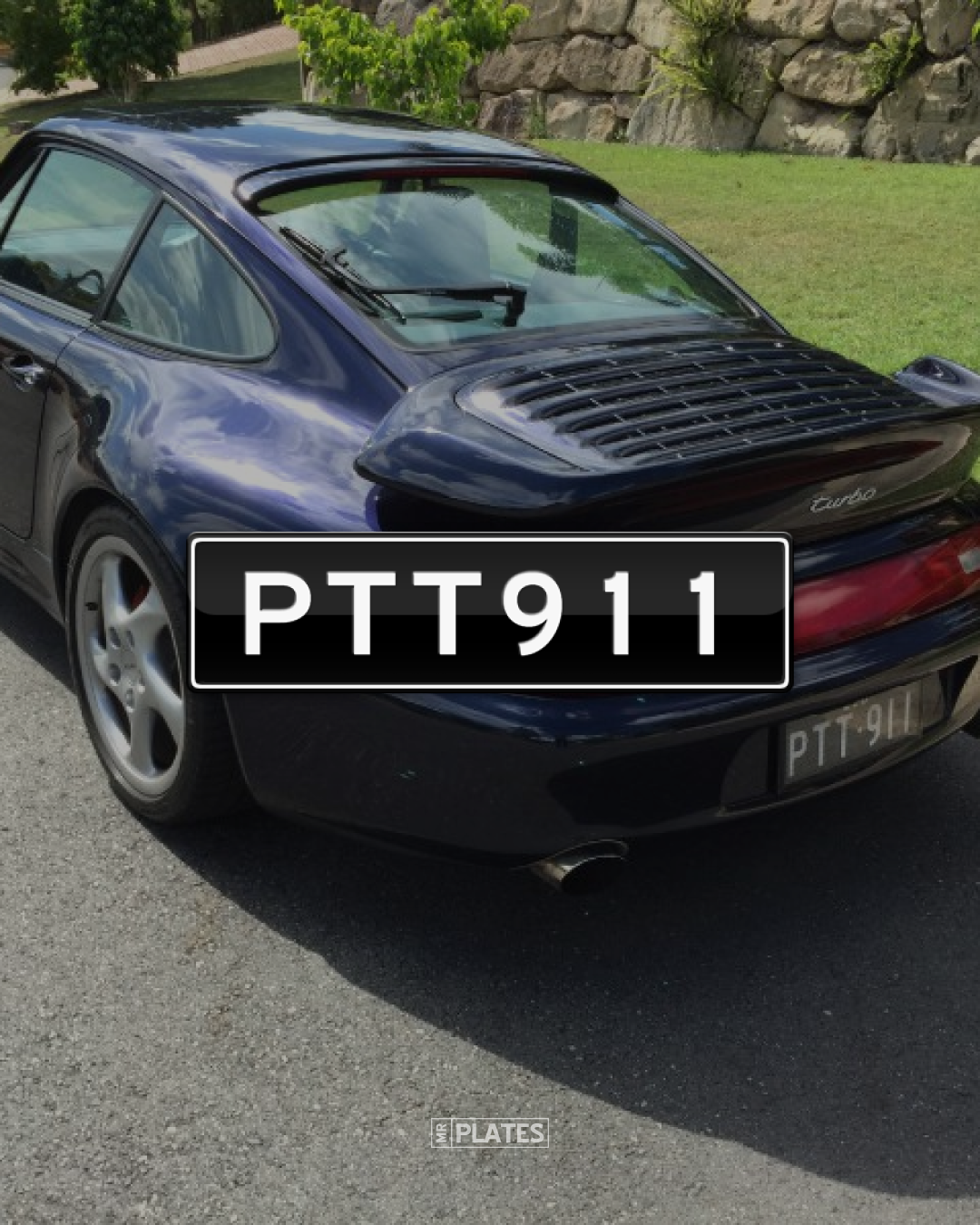 PTT911 (Porsche Twin Turbo 911) Number Plates For Sale, QLD - MrPlates