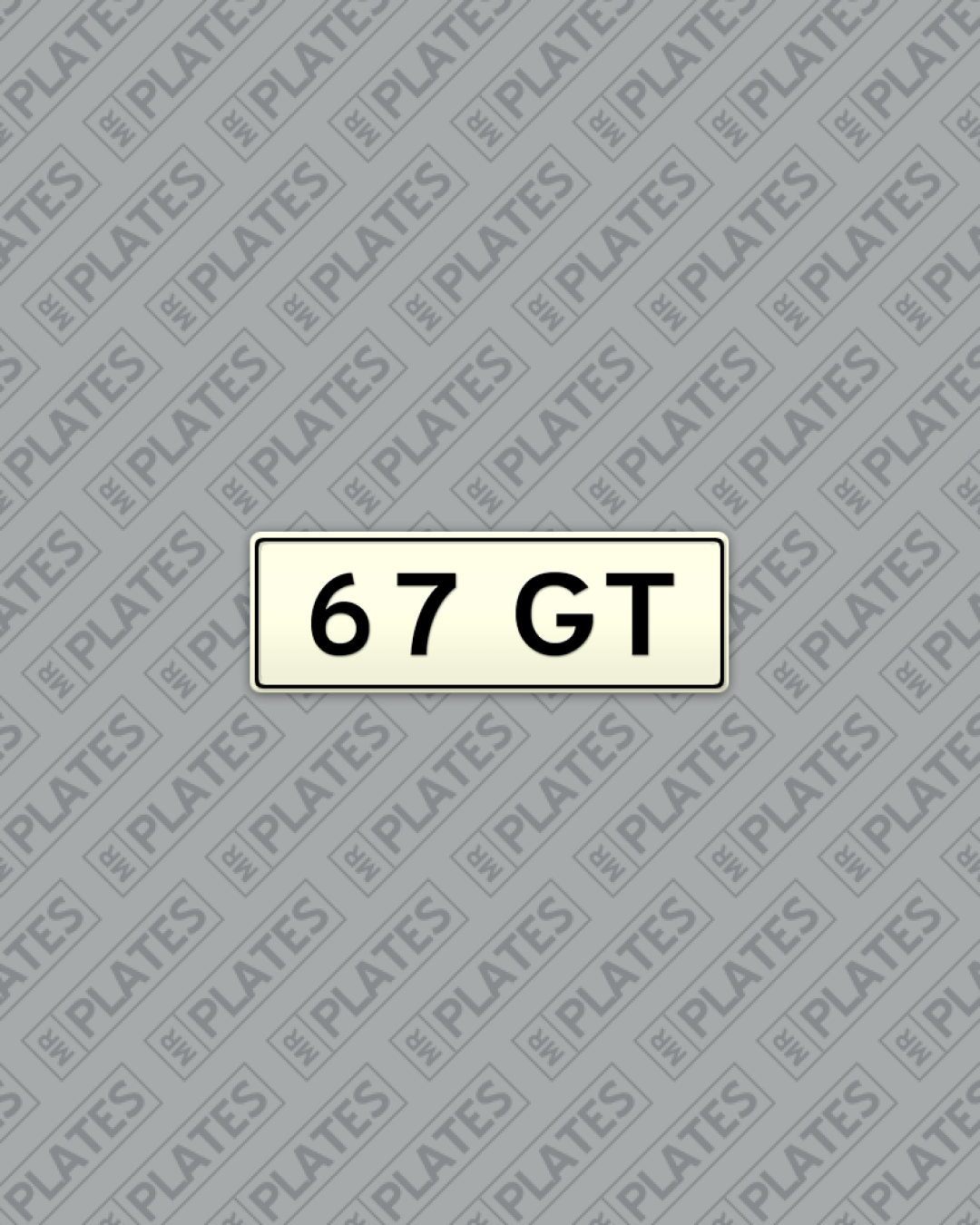 67 GT (Mustang 67 GT Plates) Number Plates For Sale, SA - MrPlates