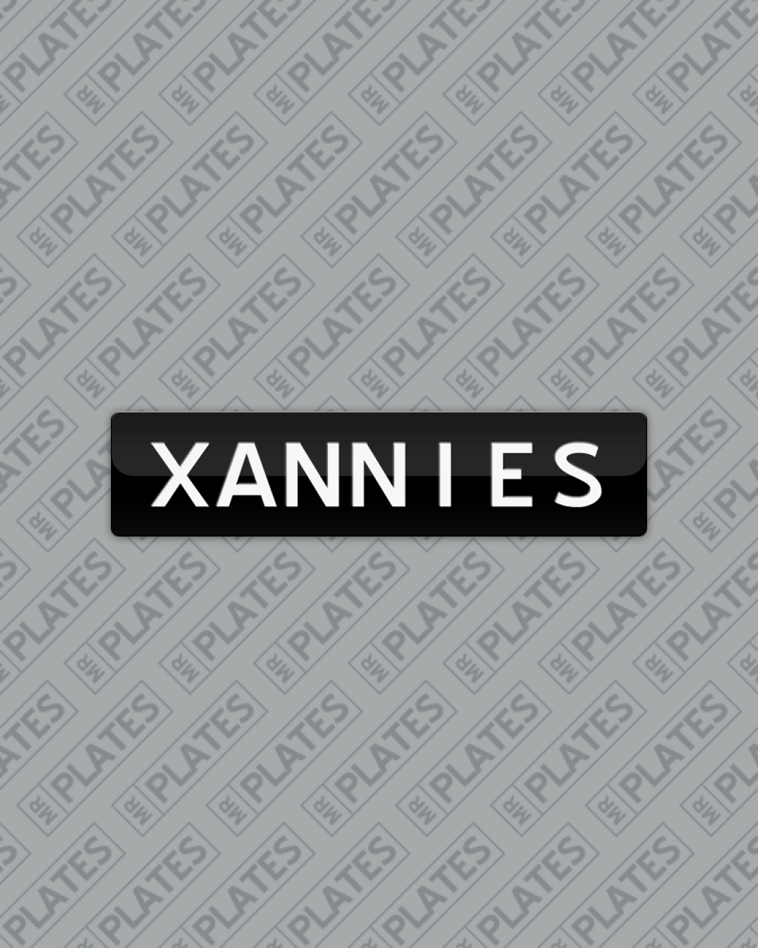 XANNIES (XANAX) Number Plates For Sale, QLD - MrPlates