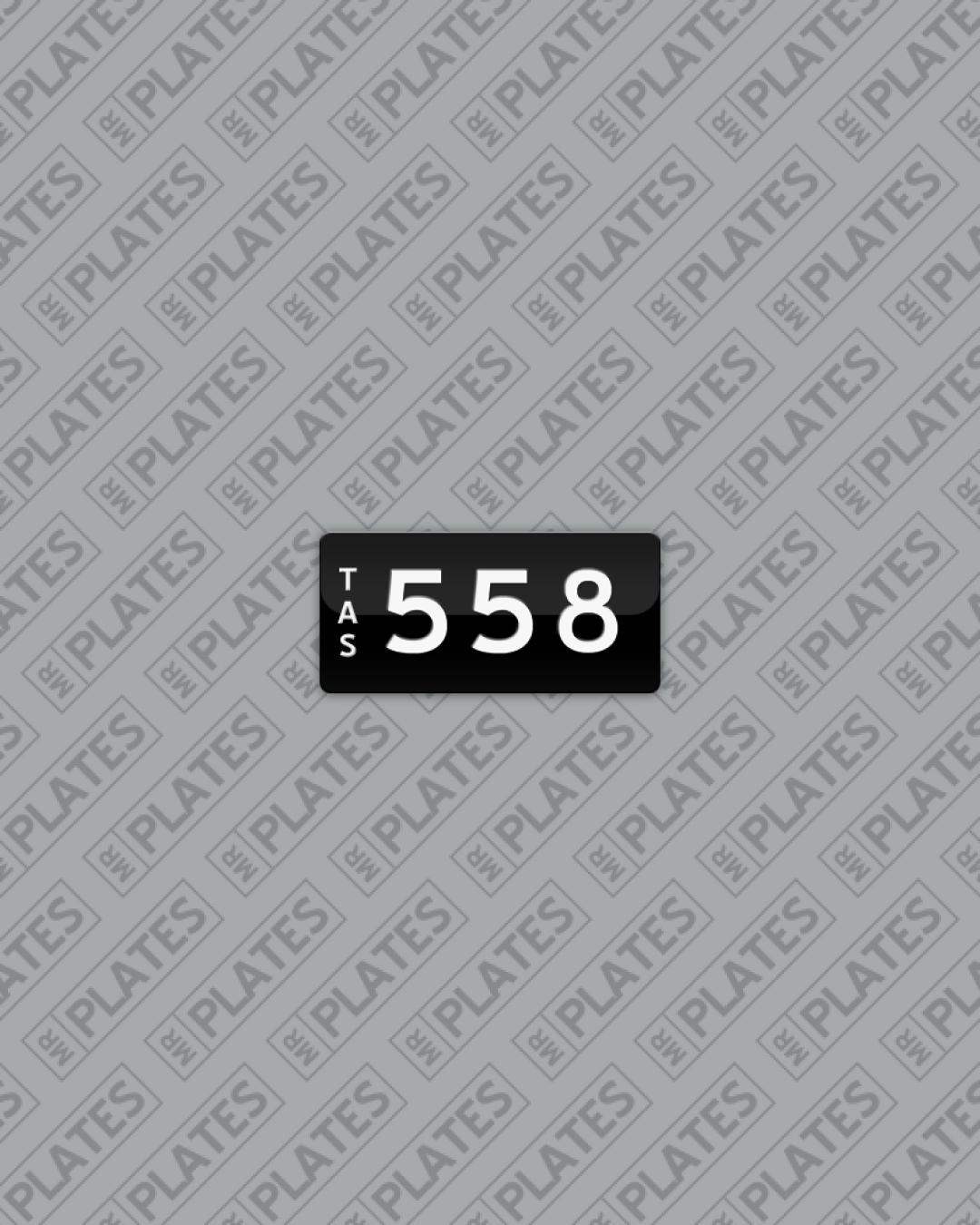 558 Number Plates For Sale, TAS - MrPlates