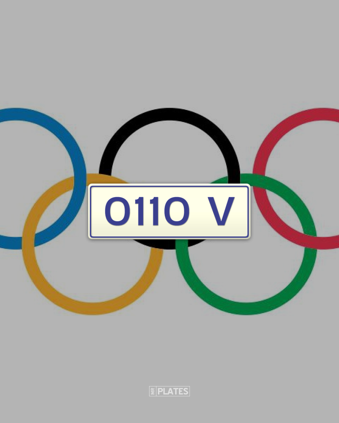0110 V (RARE Olympic Plates - PRICE REDUCTION) Number Plates For Sale ...