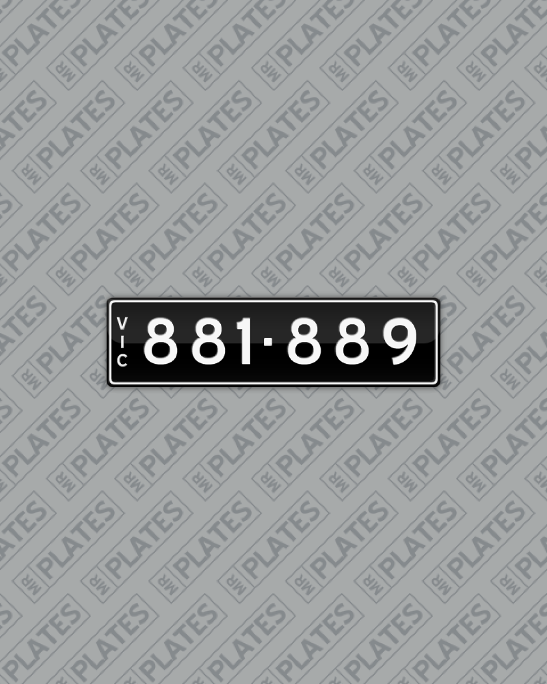 881·889 (881889) Number Plates For Sale, VIC - MrPlates