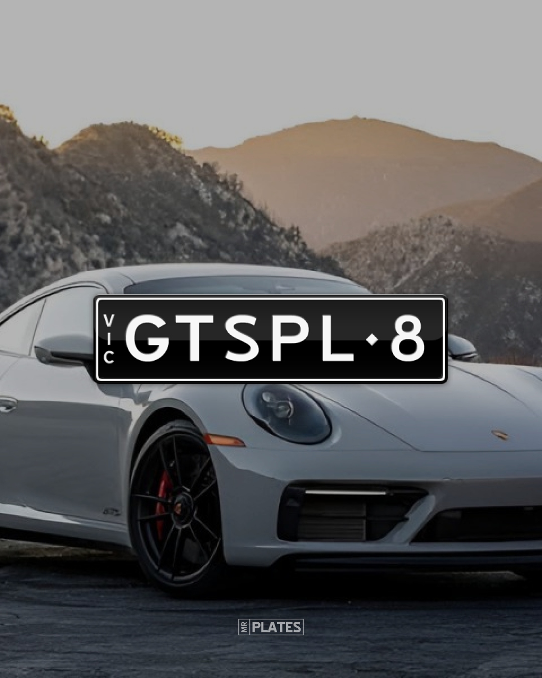 GTSPL·8 (Porsche GTS) Number Plates For Sale, VIC - MrPlates