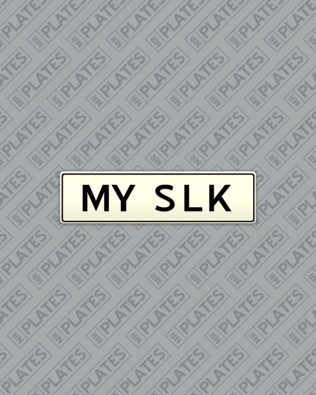 MY SLK (SLK Mercedes) Number Plates For Sale - MrPlates