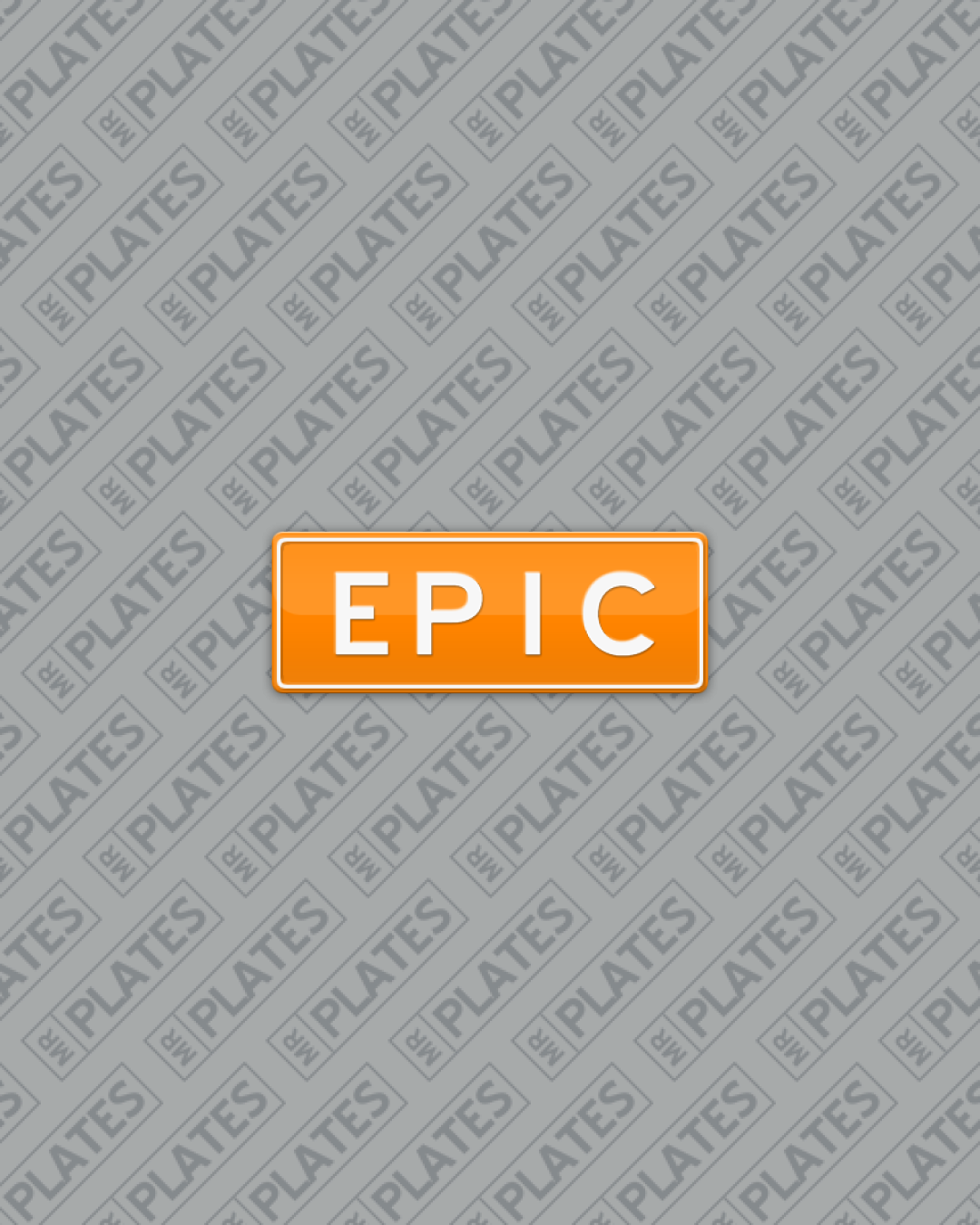 EPIC Number Plates For Sale, VIC - MrPlates