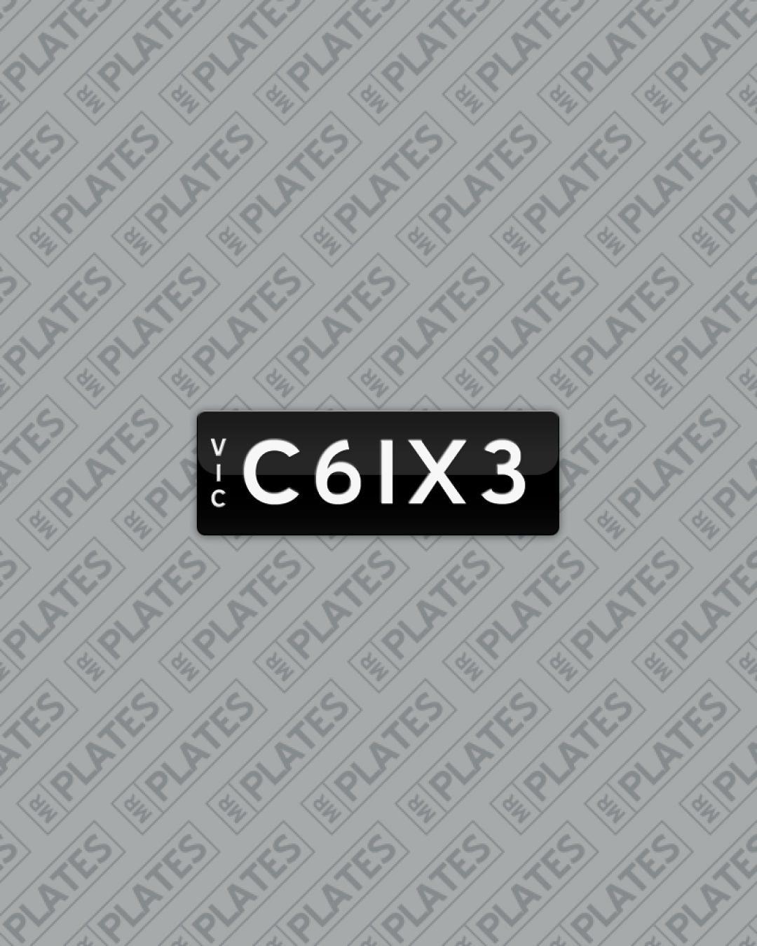 C6IX3 (C63 Deluxe Plates) Number Plates For Sale, VIC - MrPlates