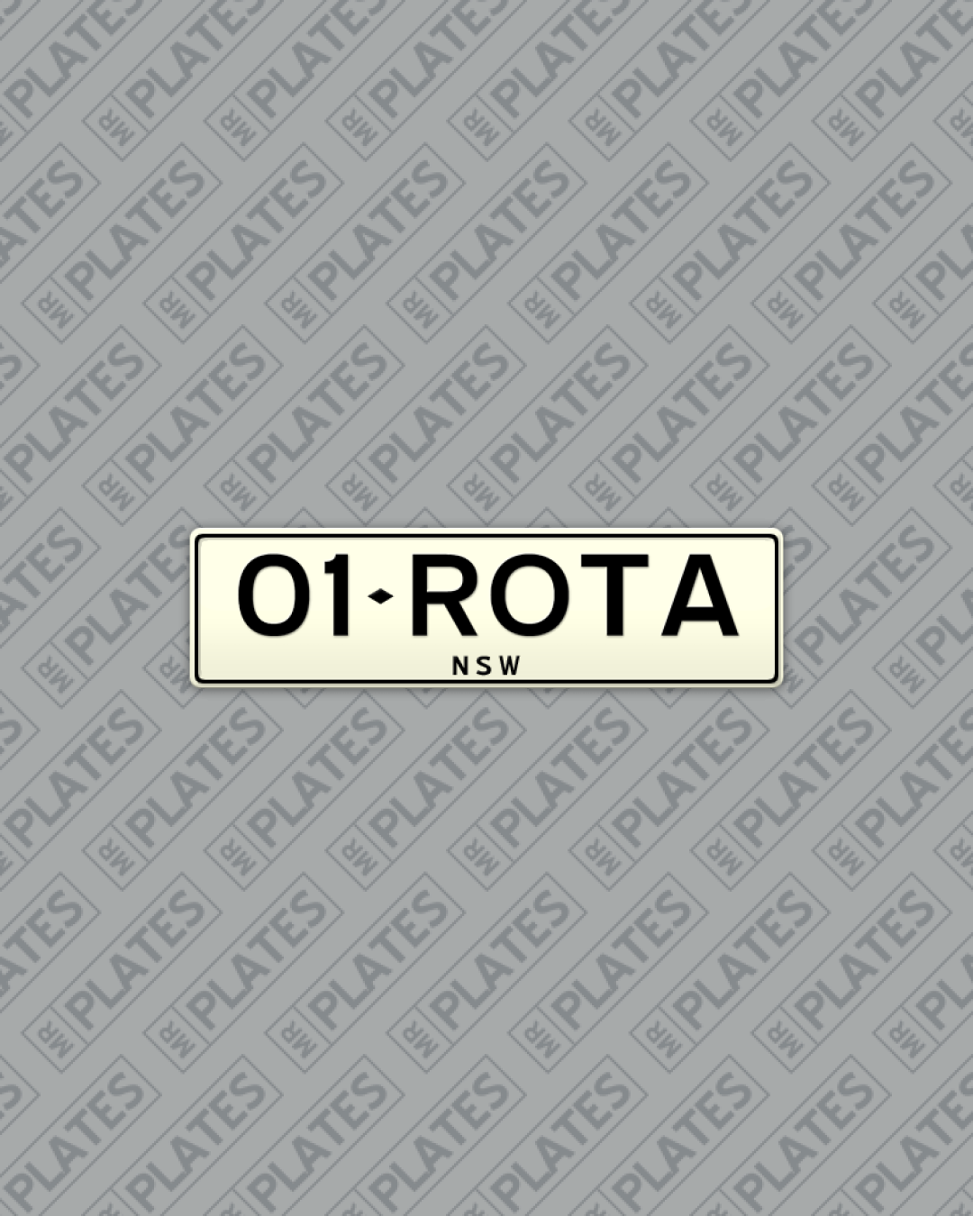 01·ROTA (Number One Rotary !) Number Plates For Sale, NSW - MrPlates