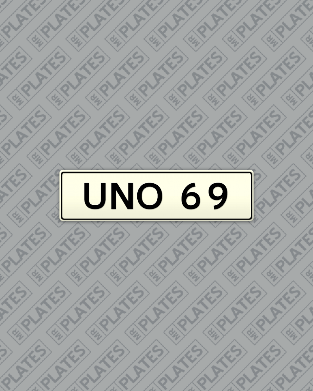 UNO 69 (You No 69) Number Plates For Sale, QLD - MrPlates