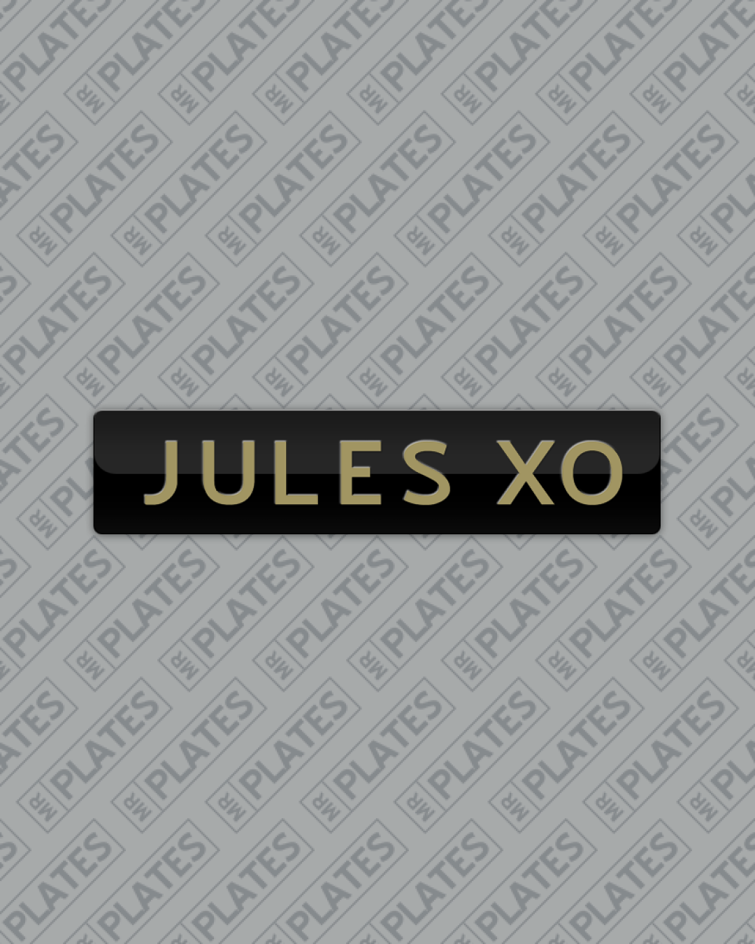 JULES XO Number Plates For Sale, QLD - MrPlates