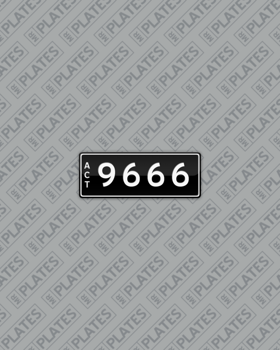9666 (9667) Number Plates For Sale, ACT - MrPlates