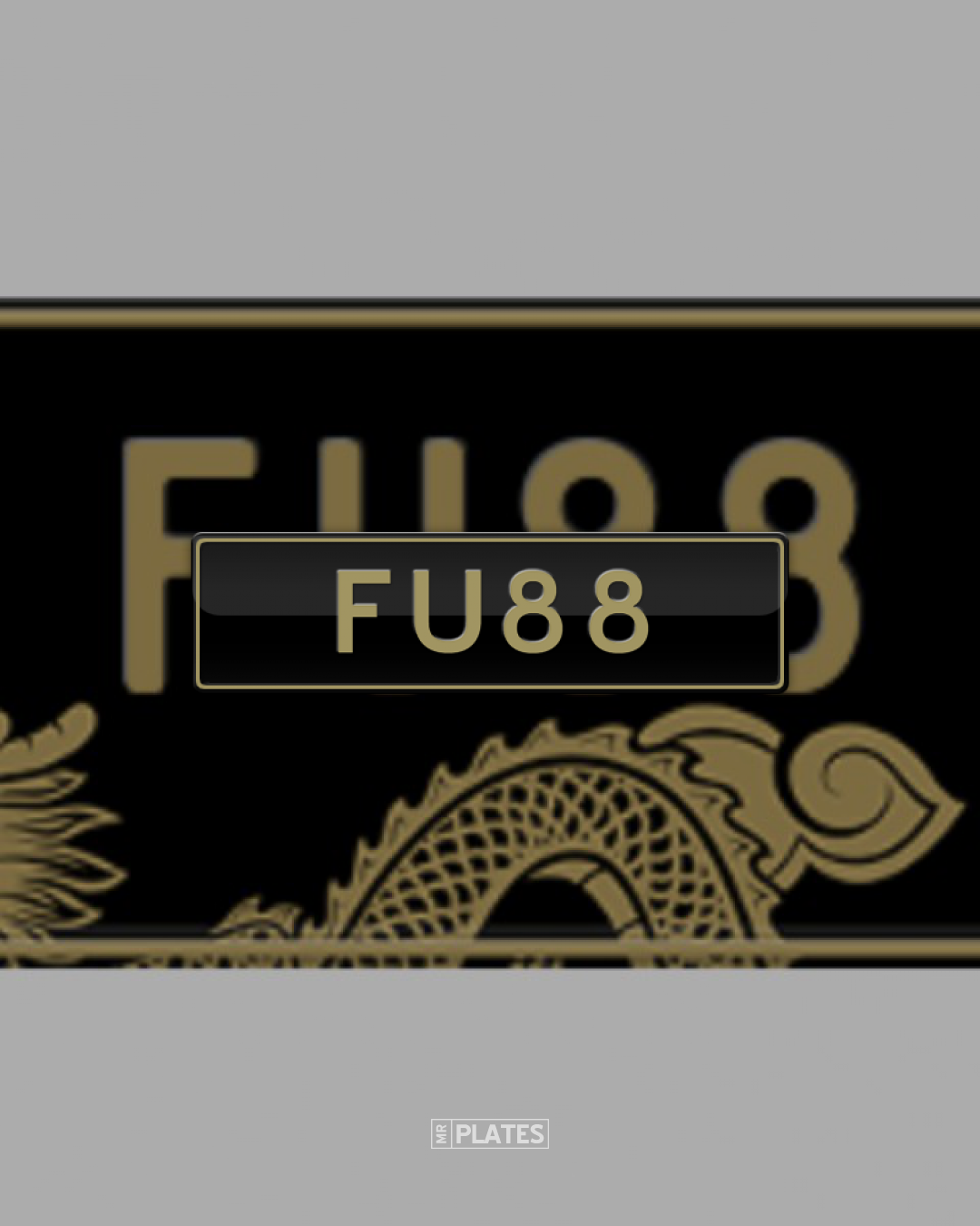 FU88 (The Character Fú (福) And The Number 88) Number Plates For Sale ...