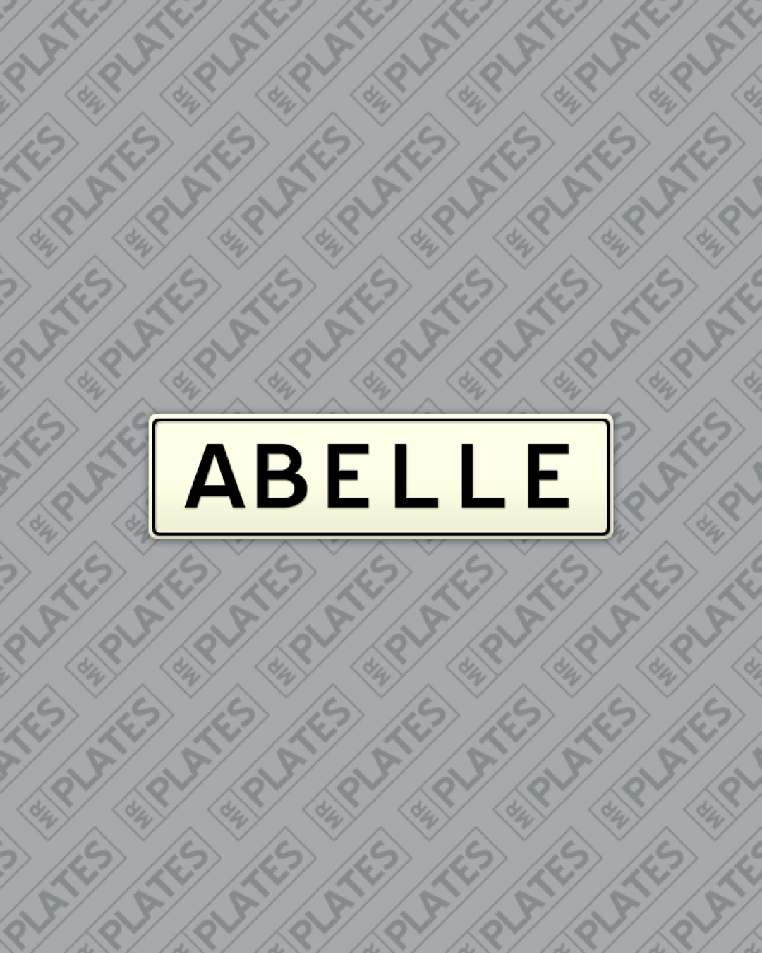 ABELLE (Annabelle) Number Plates For Sale - MrPlates