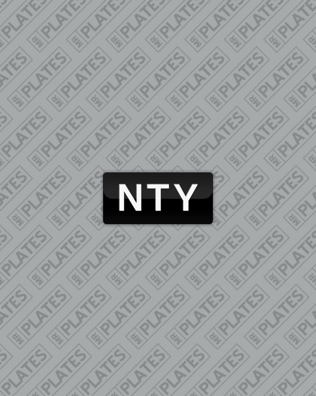 NTY (No Thank You , Nutty , Or Naughty) Number Plates For Sale, VIC ...