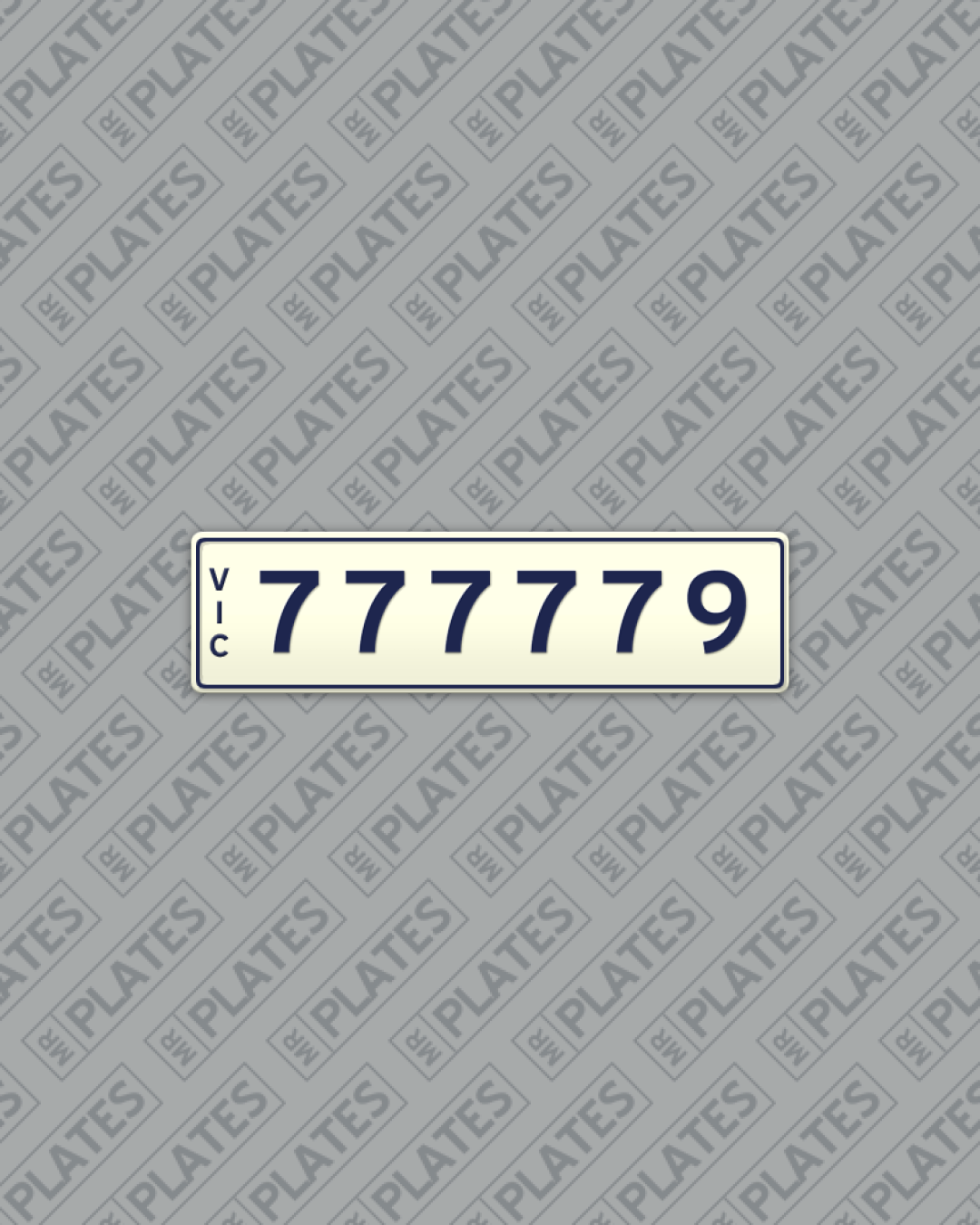 777779 Number Plates For Sale, VIC - MrPlates