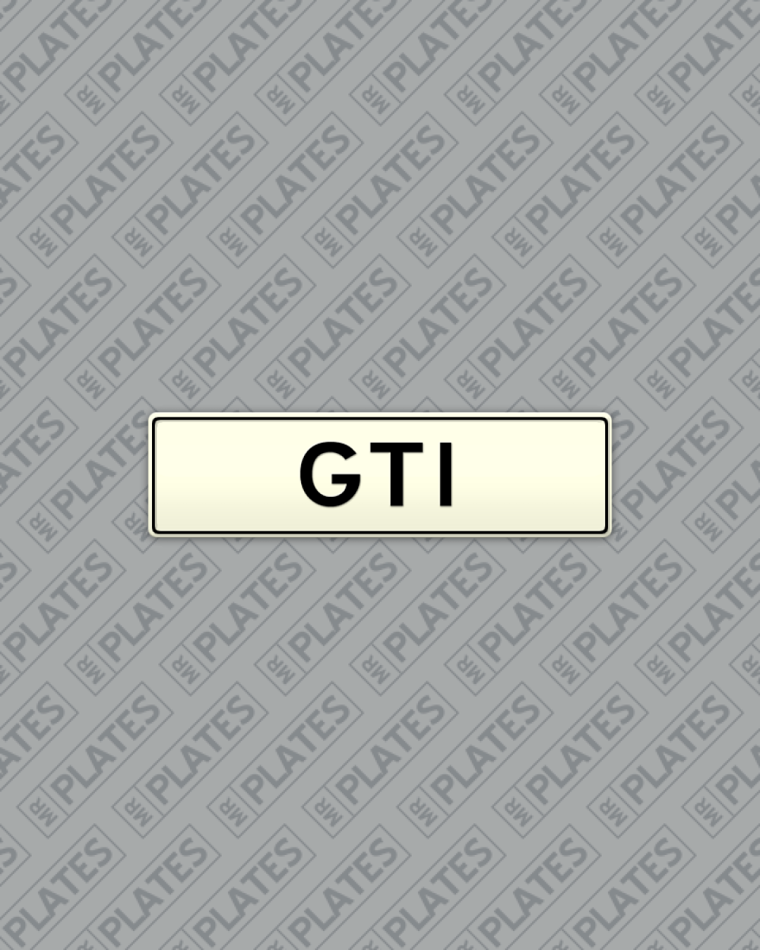 GTI (For All GTI Model Cars) Number Plates For Sale - MrPlates
