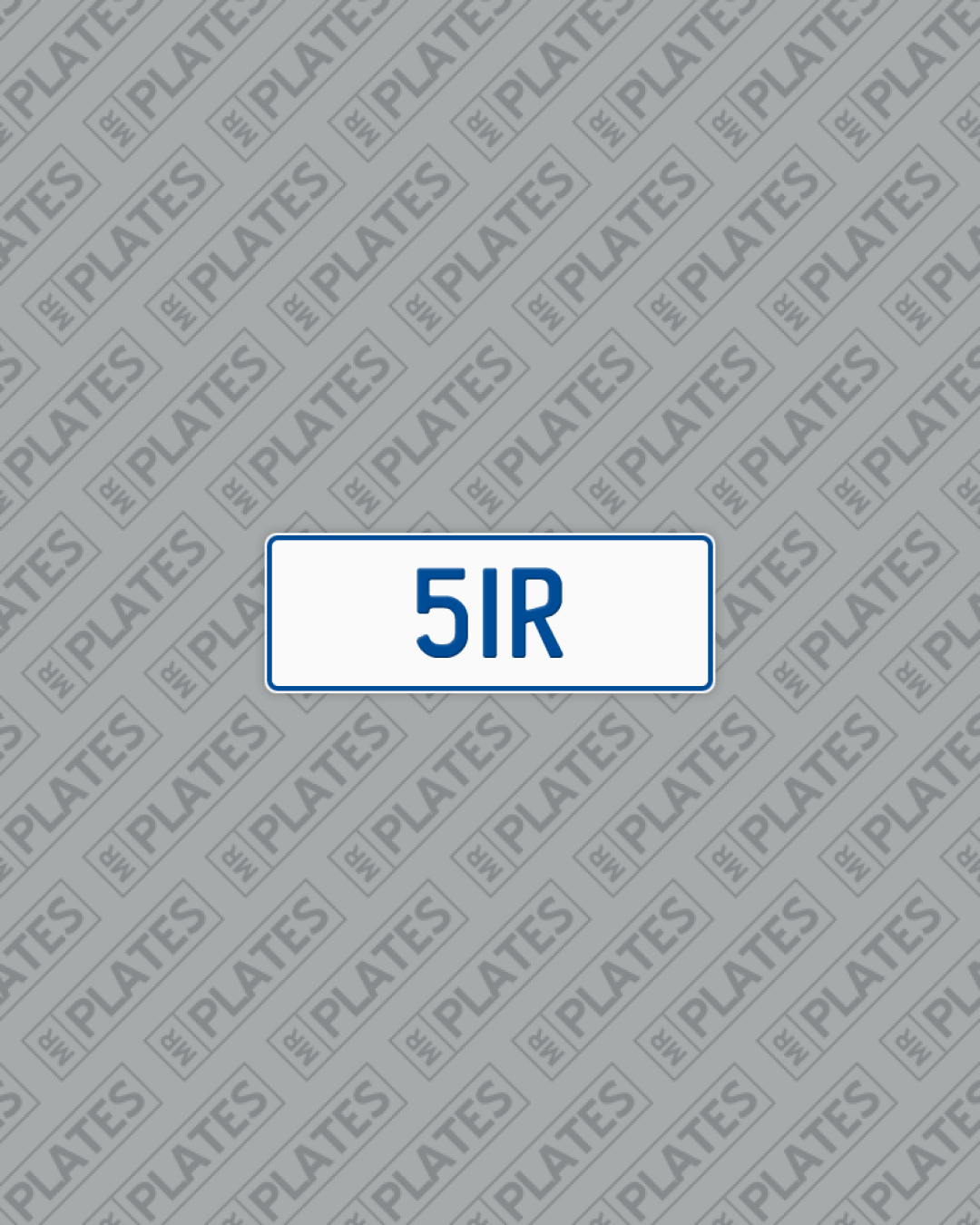 5IR (SIR) Number Plates For Sale - MrPlates