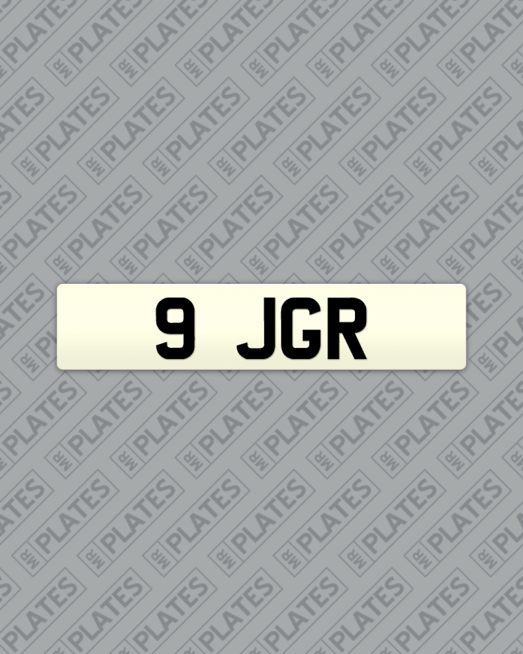 9 JGR Number Plates For Sale - MrPlates