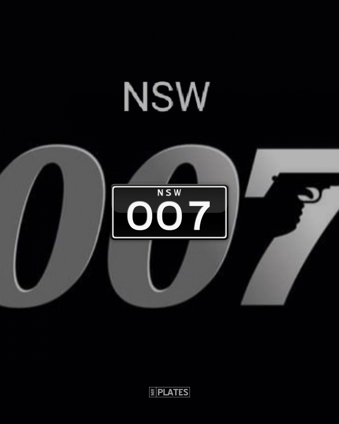 007 (No Time To Die) Number Plates For Sale, NSW - MrPlates