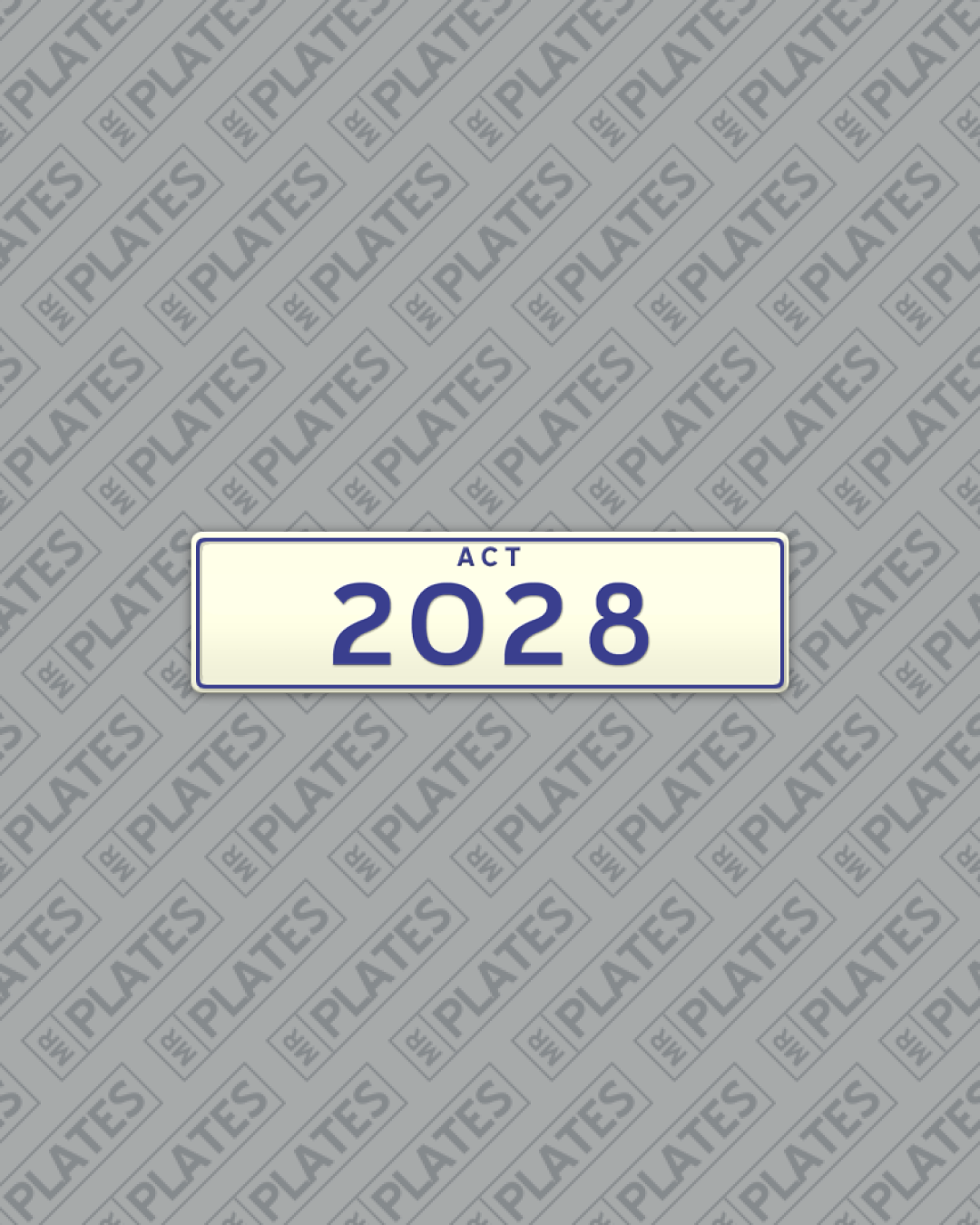 2028 Number Plates For Sale, ACT - MrPlates