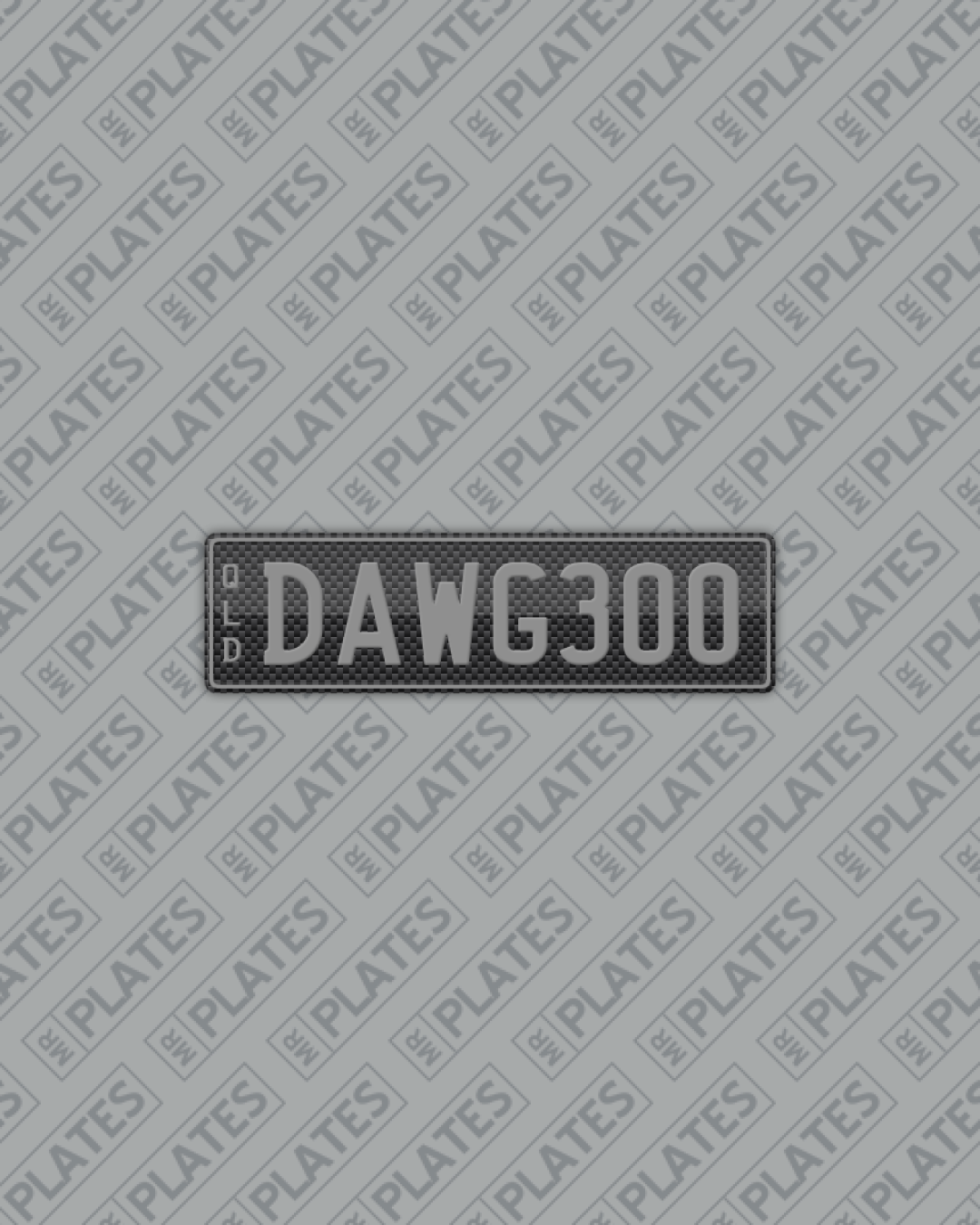DAWG300 (Suits Any Tuff 300) Number Plates For Sale, QLD - MrPlates