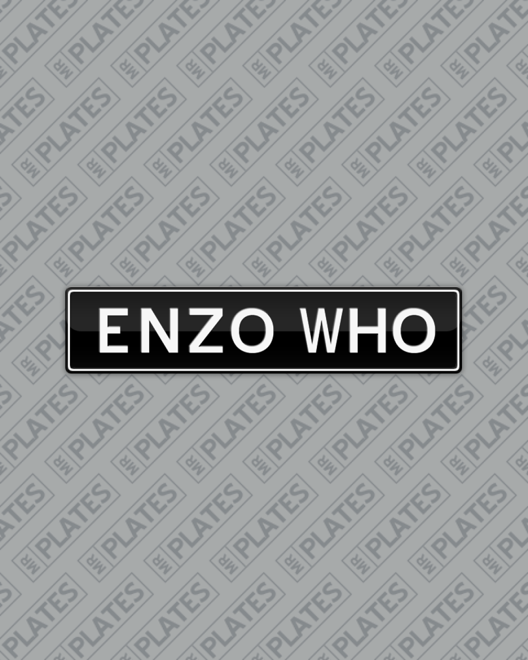 ENZO WHO Number Plates For Sale, QLD - MrPlates