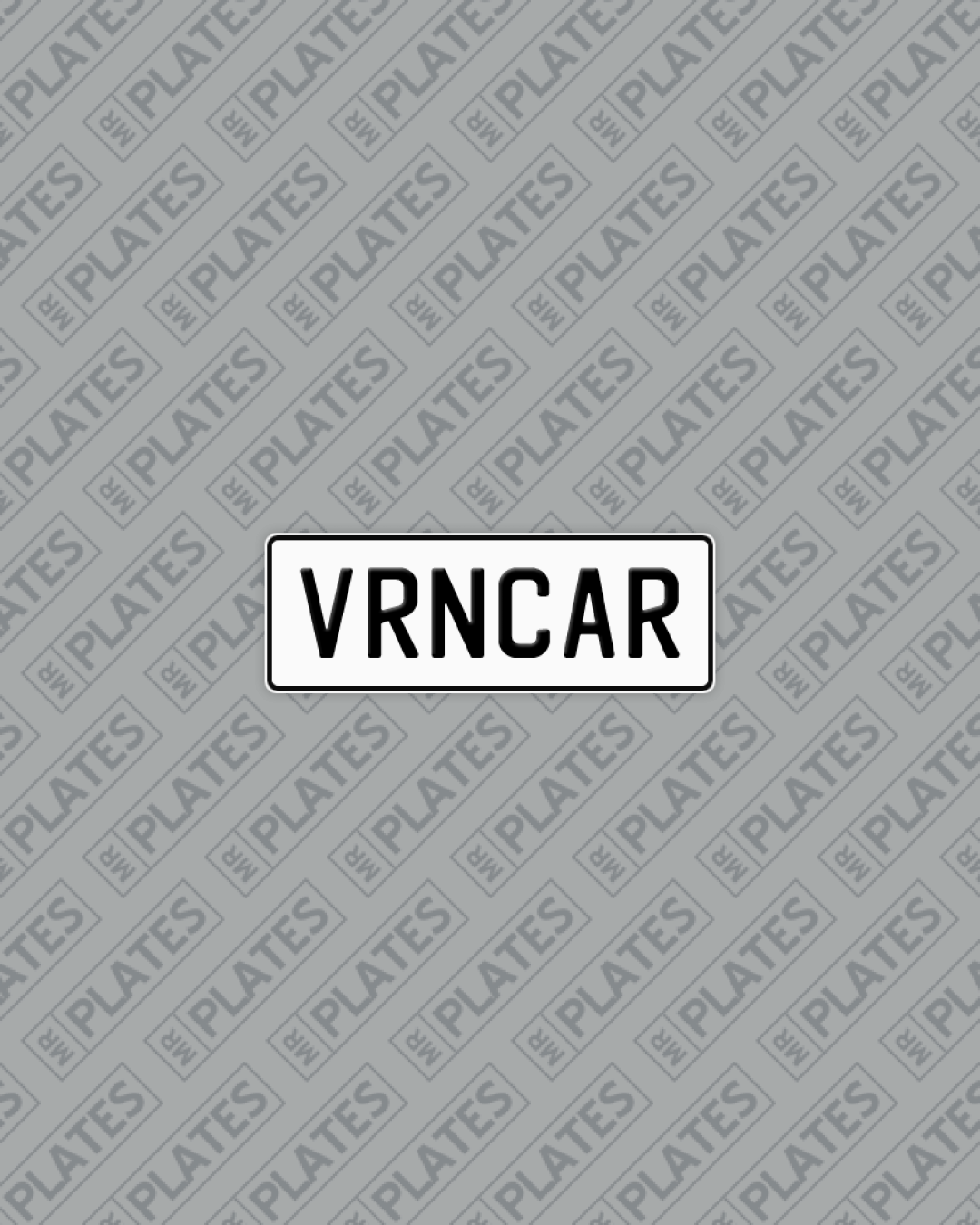 VRNCAR (Veronica Or Verns Car) Number Plates For Sale - MrPlates