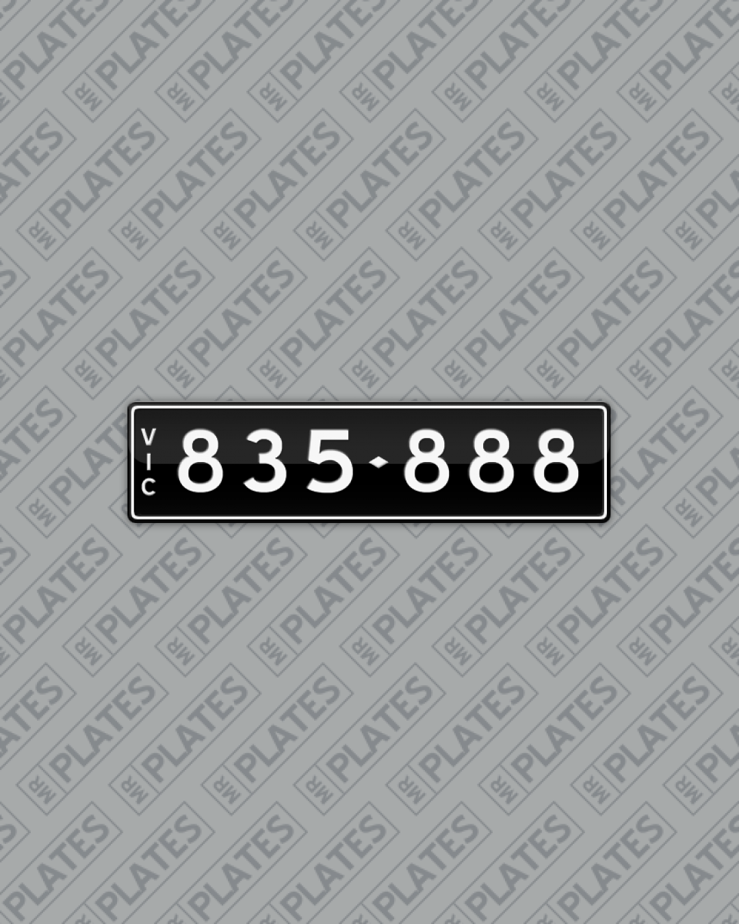 835·888 (Lucky Triple 8) Number Plates For Sale, VIC - MrPlates
