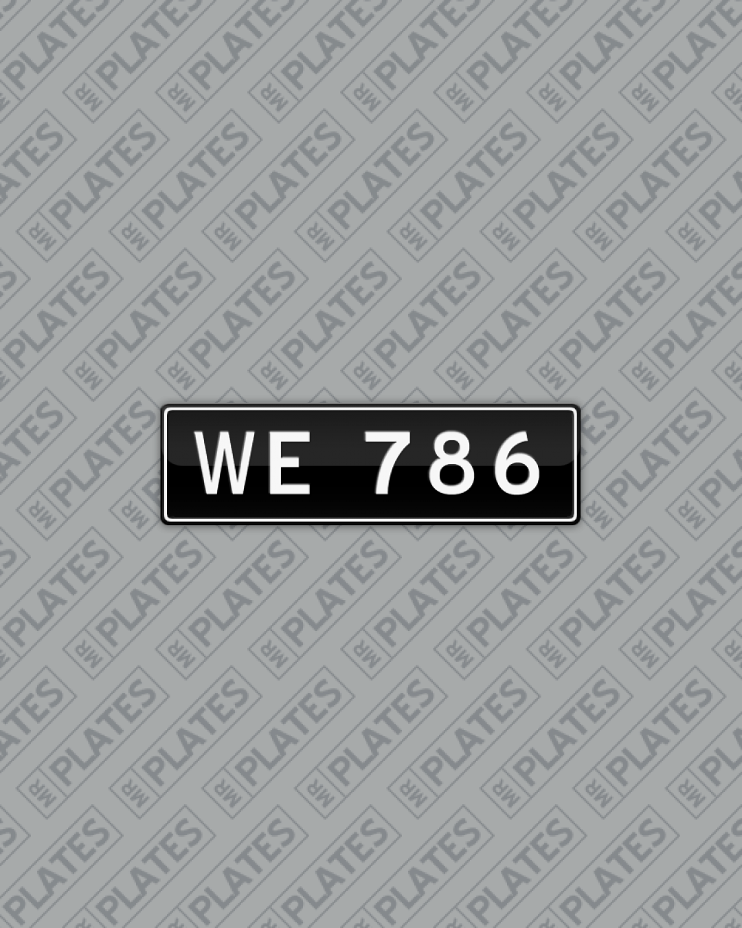 WE 786 (786 Is The Lucky Number For The Muslims) Number Plates For Sale ...