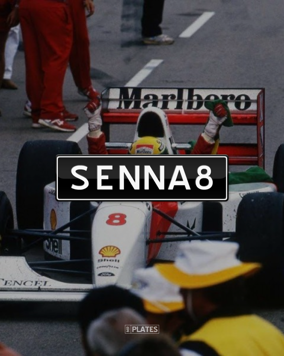 SENNA8 (Ayrton Senna F1 TRIBUTE) Number Plates For Sale, VIC - MrPlates