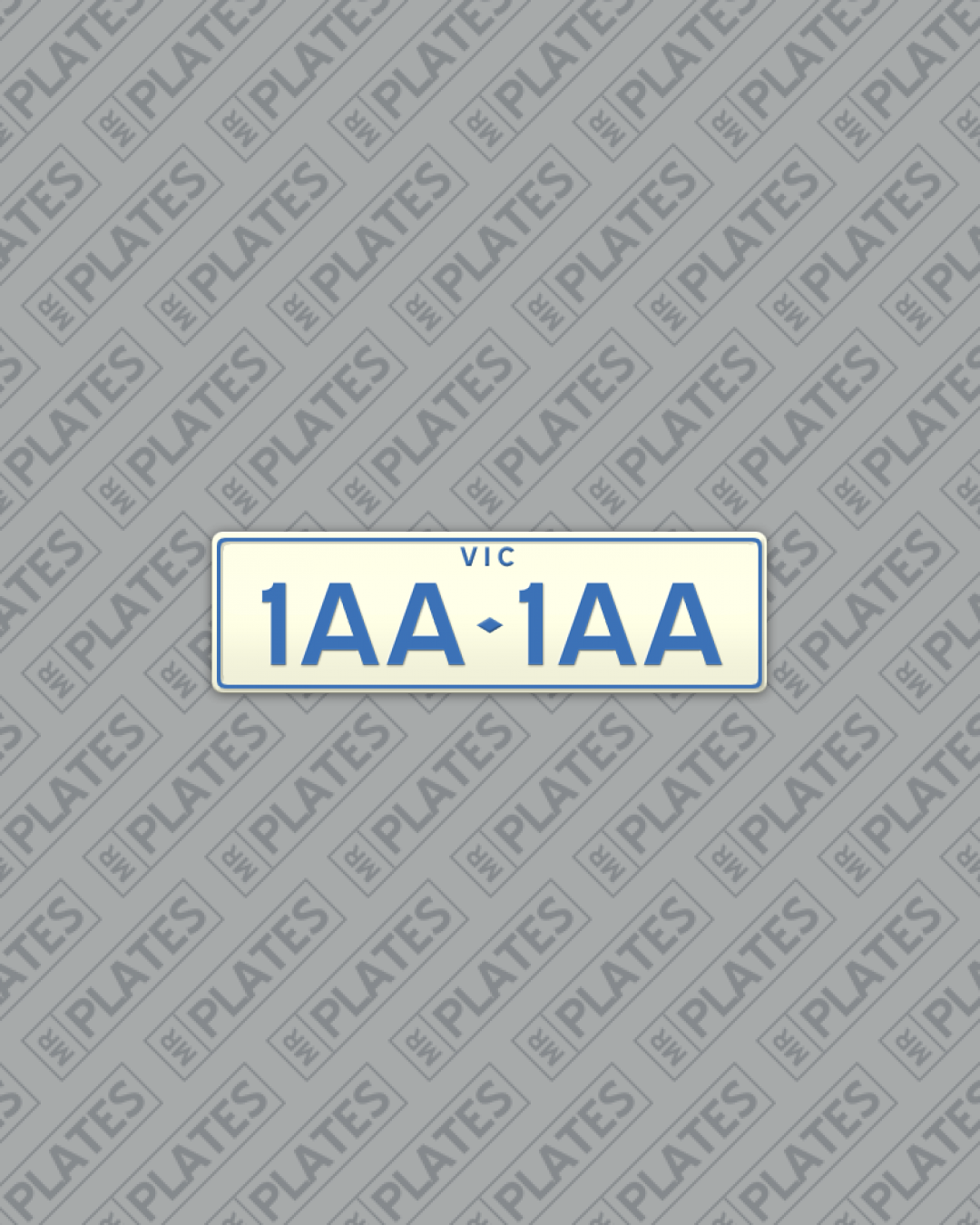 1AA·1AA (Double Doubles) Number Plates For Sale, VIC - MrPlates