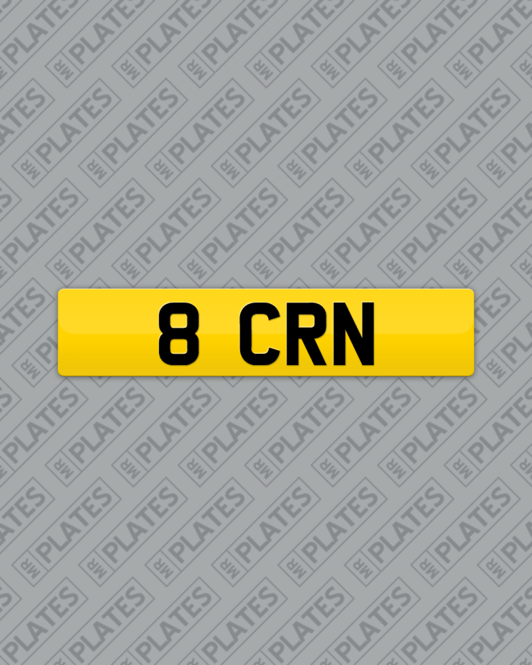 8 CRN Number Plates For Sale - MrPlates