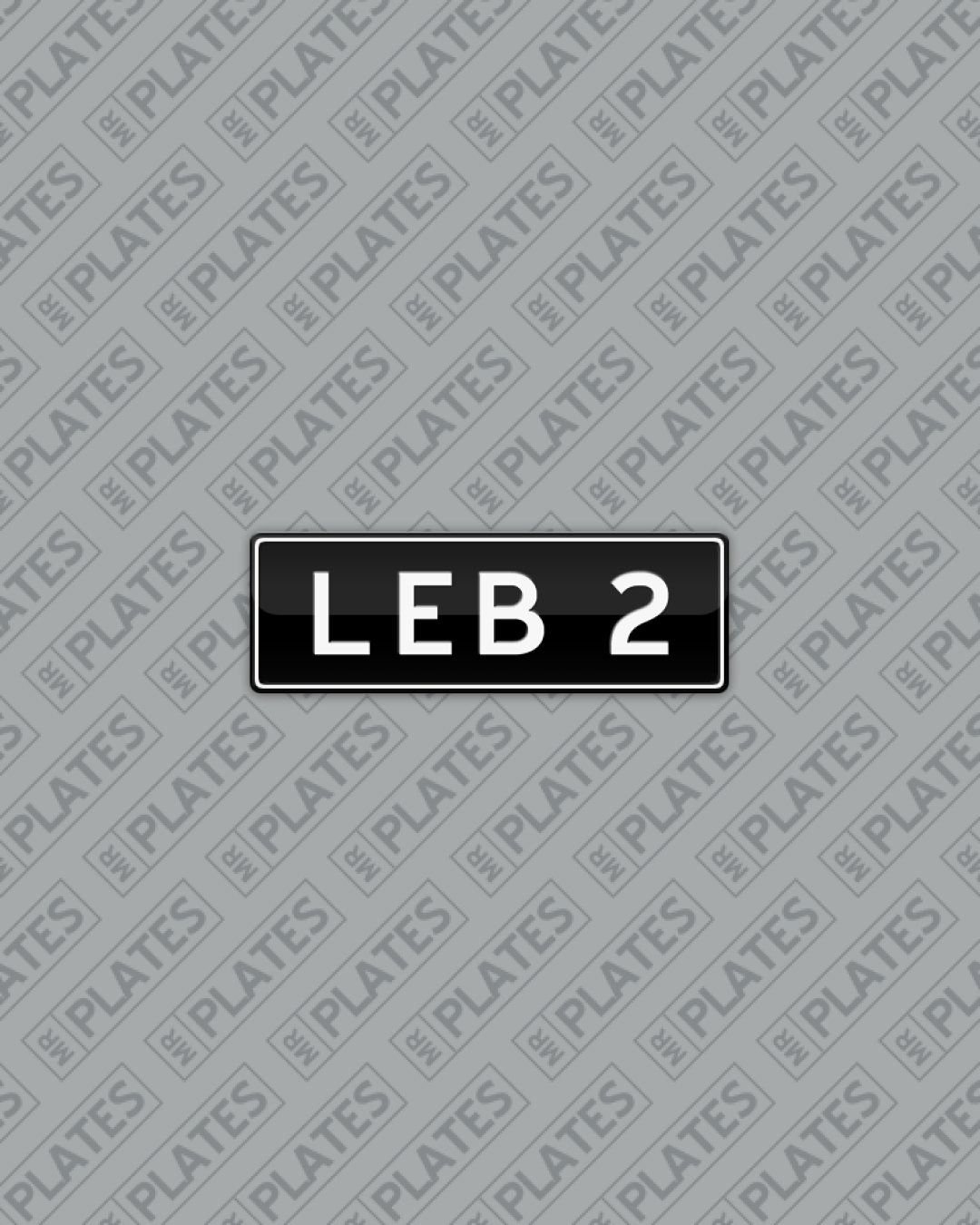 LEB 2 (LEBANESE 2) Number Plates For Sale, VIC - MrPlates