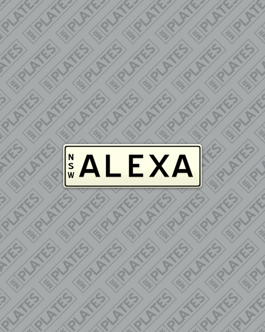 ALEXA Number Plates For Sale, NSW - MrPlates