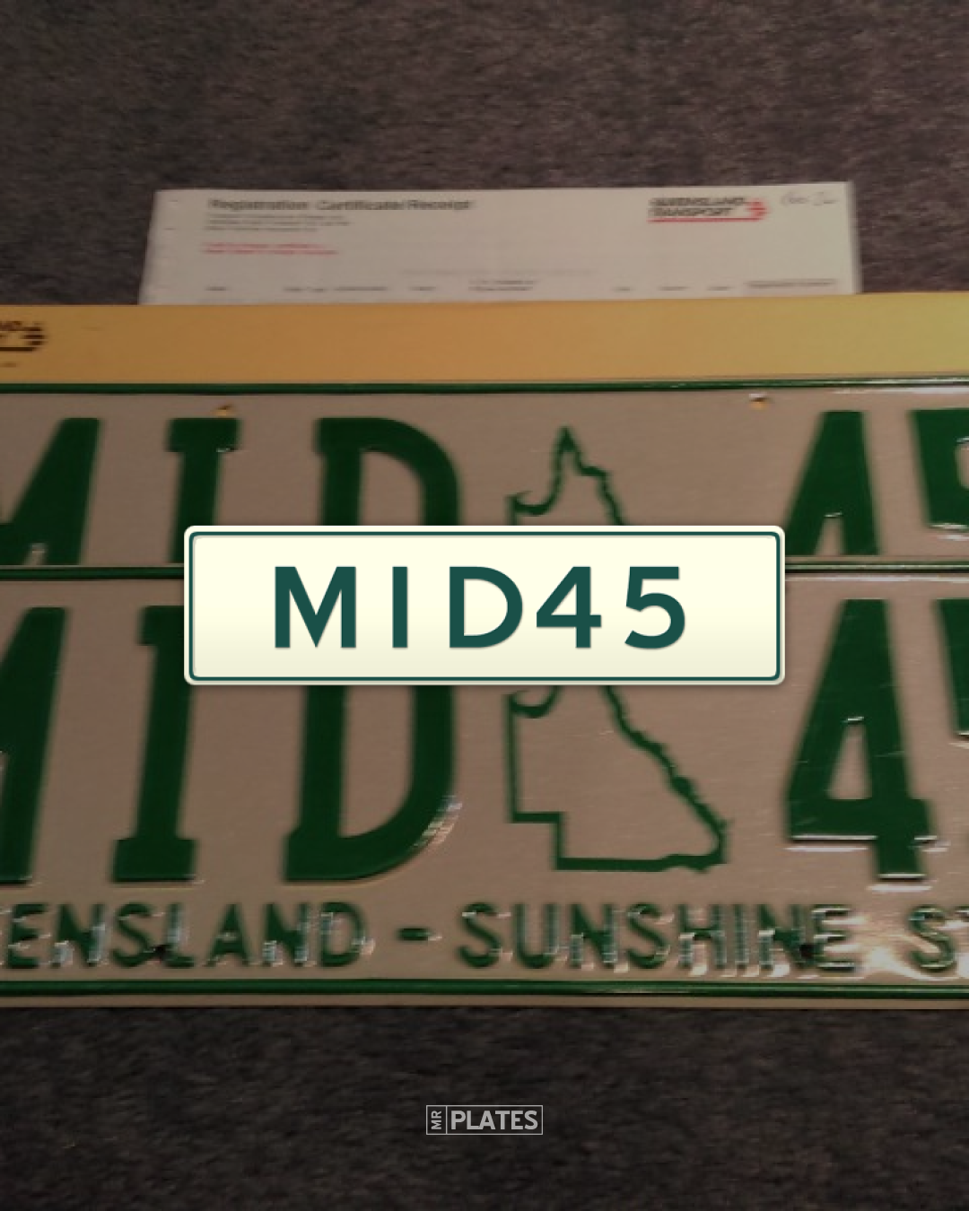MID45 (MIDAS) Number Plates For Sale, QLD - MrPlates