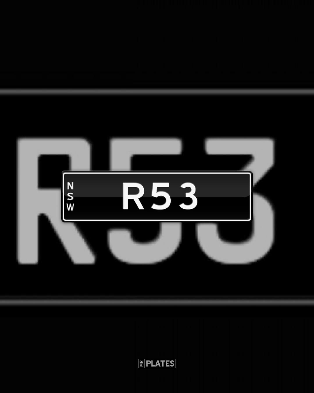 R53 (AUDI RS3 Or R53 MINI COOPER S) Number Plates For Sale, NSW - MrPlates
