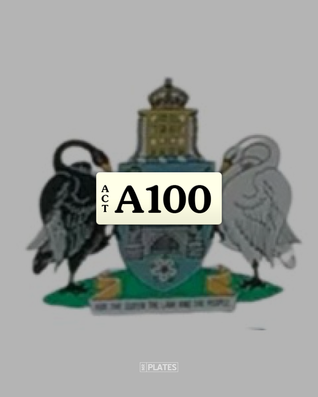 A100 Number Plates For Sale, ACT - MrPlates
