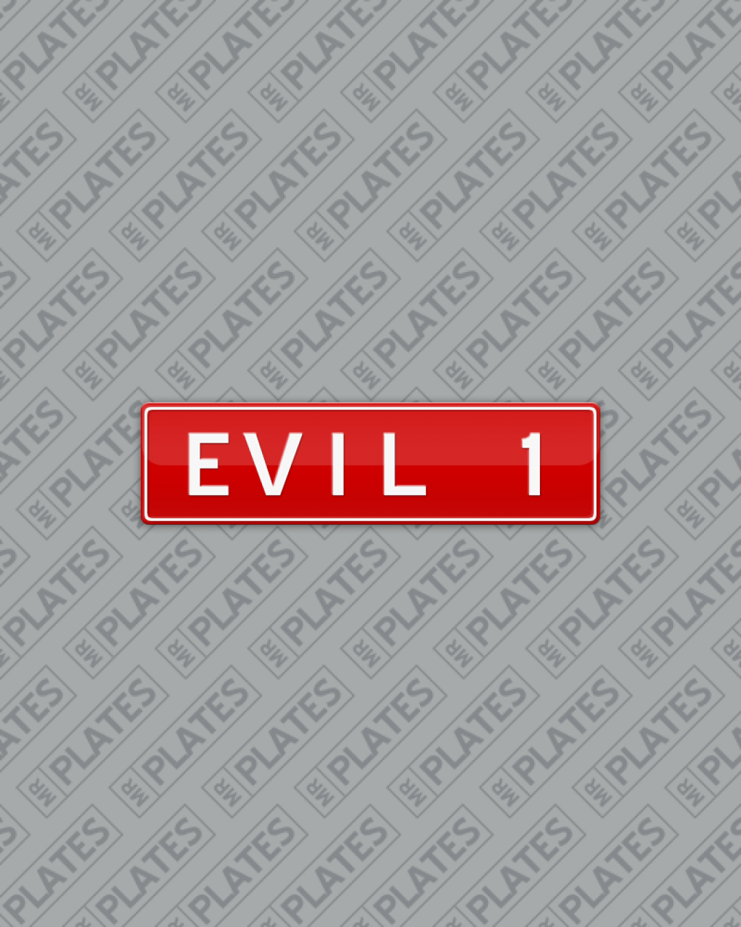 EVIL 1 (Evil 1) Number Plates For Sale, VIC