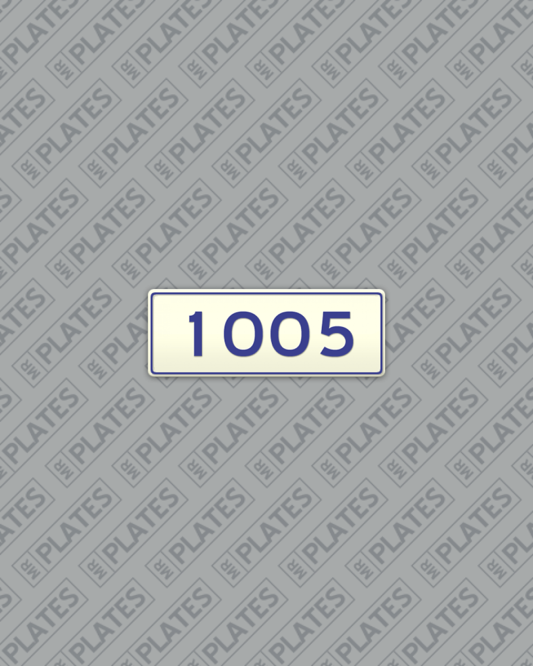 1005 Number Plates For Sale, ACT - MrPlates