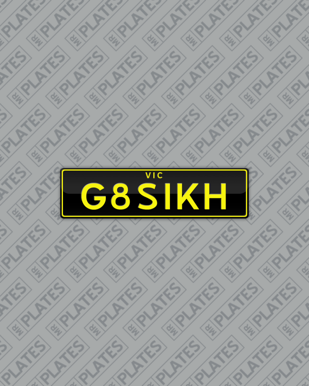 G8SIKH (Great Sikh) Number Plates For Sale, VIC - MrPlates