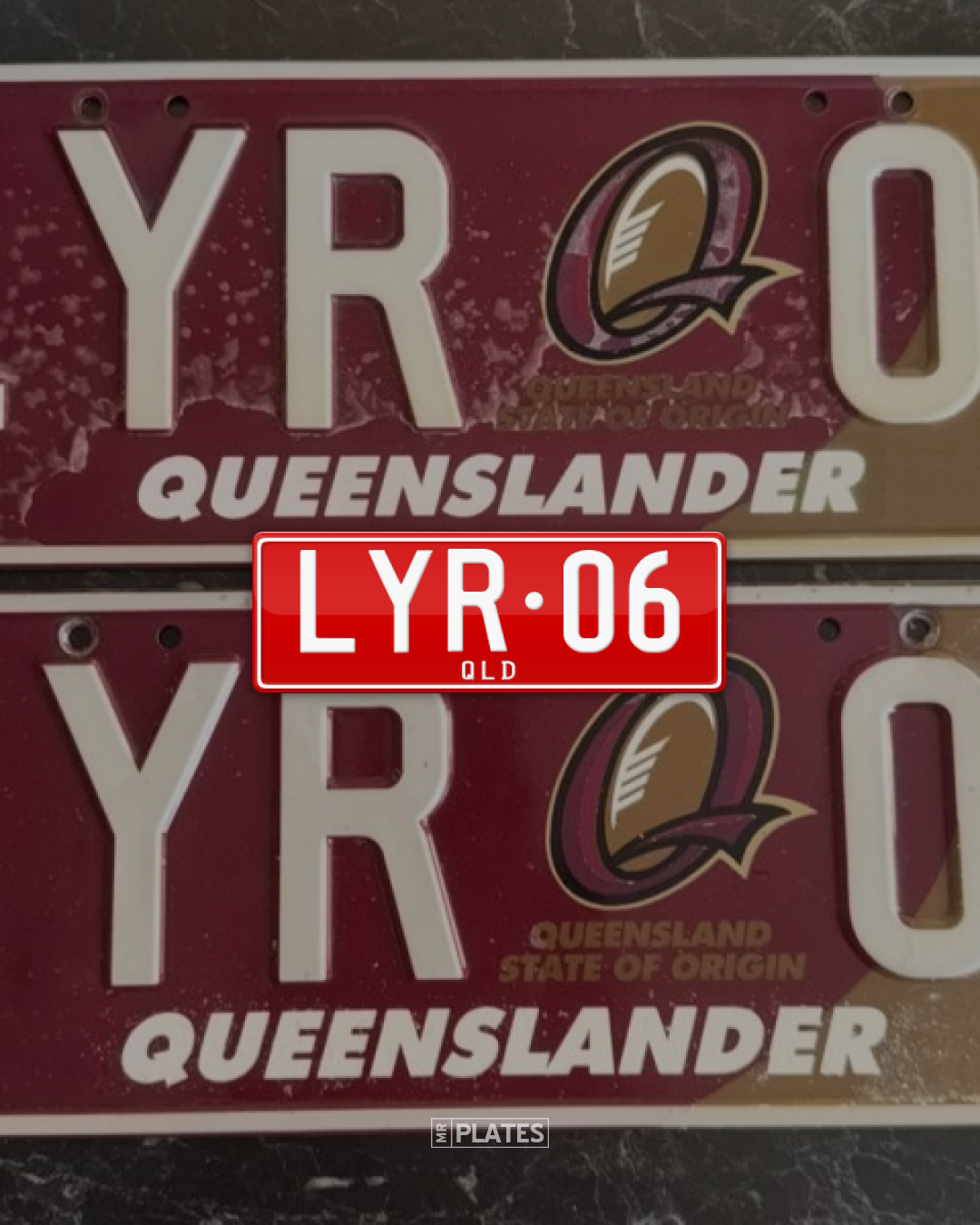 LYR·06 (DARREN LOCKYER - QLD State Of Origin.) Number Plates For Sale ...